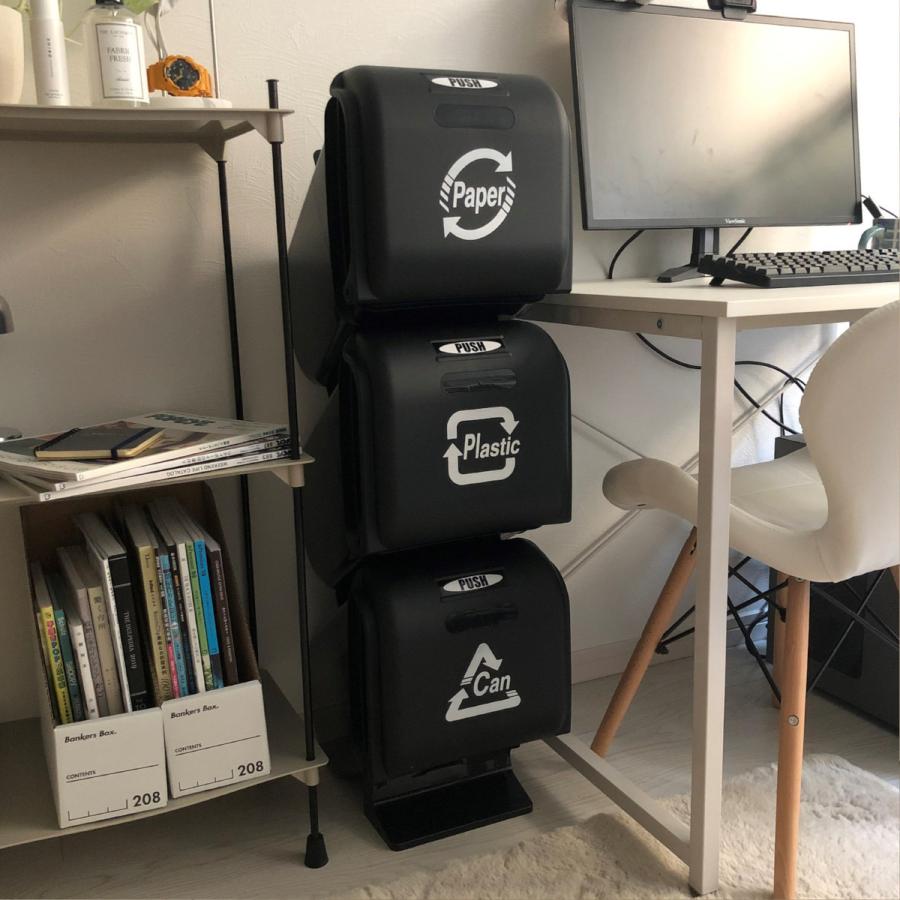 ゴミ箱 分別 3段 16L×3段 フタ付き 分別ができる ダストカン ゴミ箱 分別 3段 16L×3段 フタ付き 分別ができる ダストカン