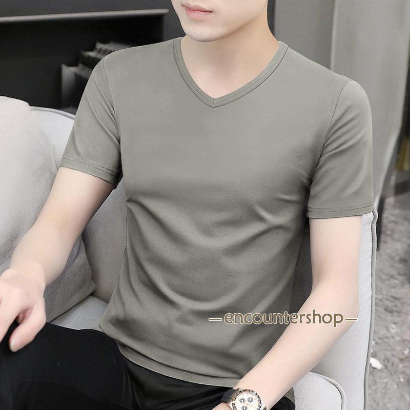 Tシャツ メンズ 半袖 2type 半袖Tシャツ Vネック おしゃれ 春 夏 秋 スポーツ 吸汗 速乾 カジュアル 涼しい インナー クルーネック : ネットファミリー - 通販 ...