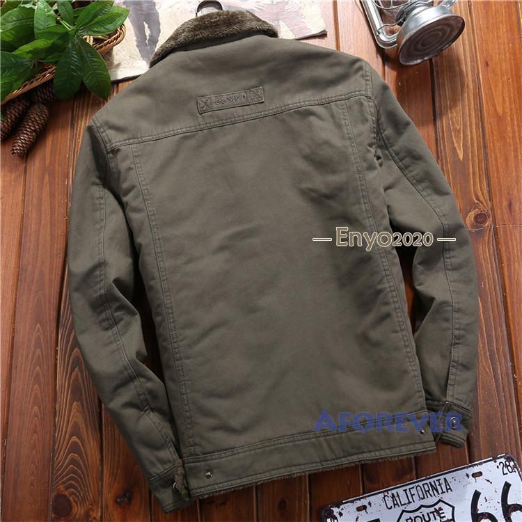 ボアジャケット メンズ 裏起毛 ミリタリージャケット 厚手ジャケット