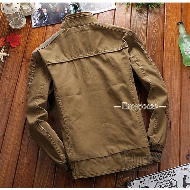 ミリタリージャケット メンズ 春服 薄手 ブルゾン 大きいサイズ M65 40代 50代 綿100％ ジャンパー アウター : dd240803-vlucck585 : ネットファミリー ...