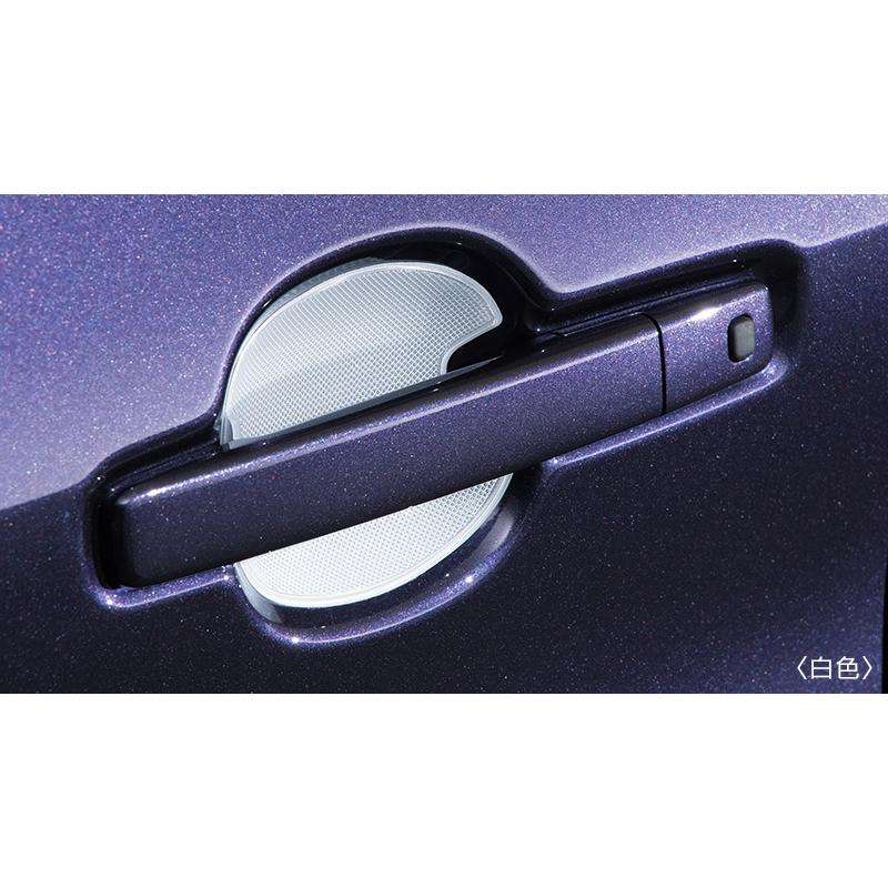 日産 ルークス/ROOX B44/45/47/48A 後期：純正 ドアハンドルプロテクター 黒色／白色(1台分) : エピックス - 通販 - Yahoo!ショッピング