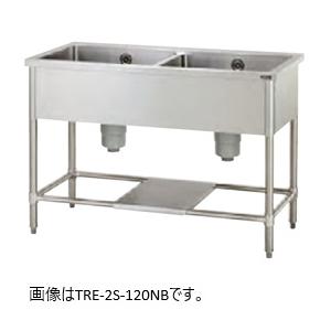 タニコー 二槽シンク(バックガードなし) 型式：TRE-2S-A1045NB 送料無料（メーカーより直送）メーカー保証付 : 空調店舗厨房センター - 通販 - Yahoo!ショッピング