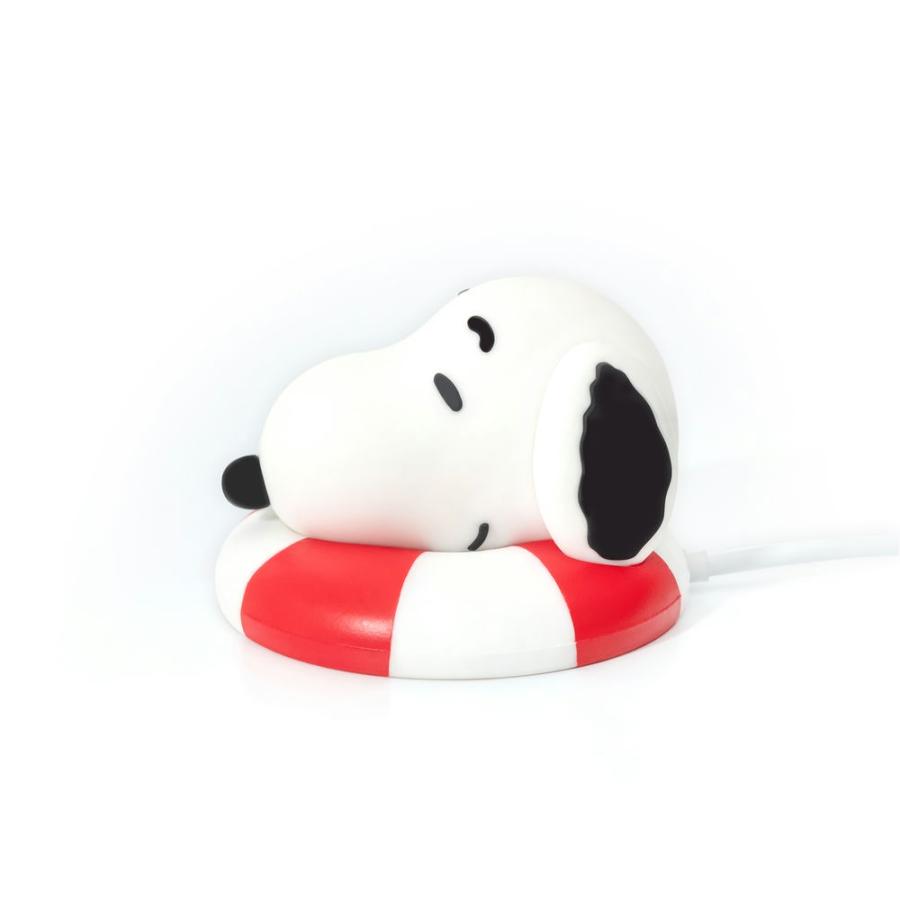 InfoThink ワイヤレス充電器 マグネット式 Wireless Charger PWLLC スヌーピー SNOOPY 浮き輪 Float ...