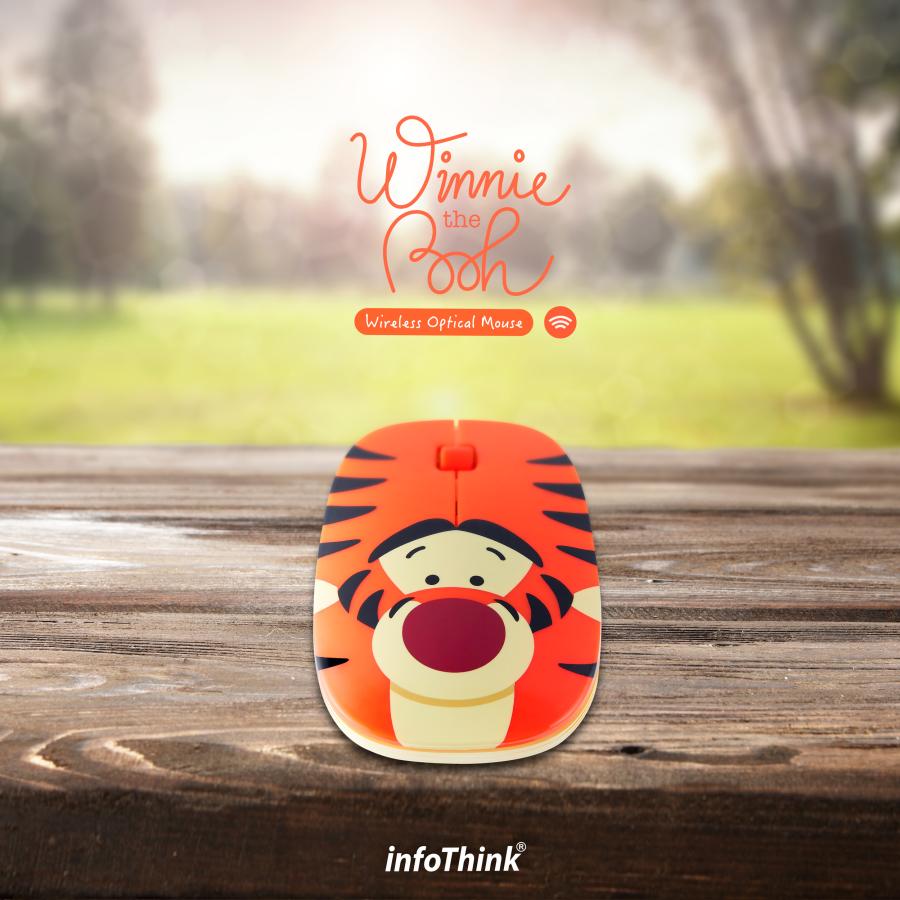 infothink InfoThink ワイヤレスマウス Wireless Mouse ディズニー くまのプーさん Winnie the Pooh ティガー 光学マウス iWM-100 ...