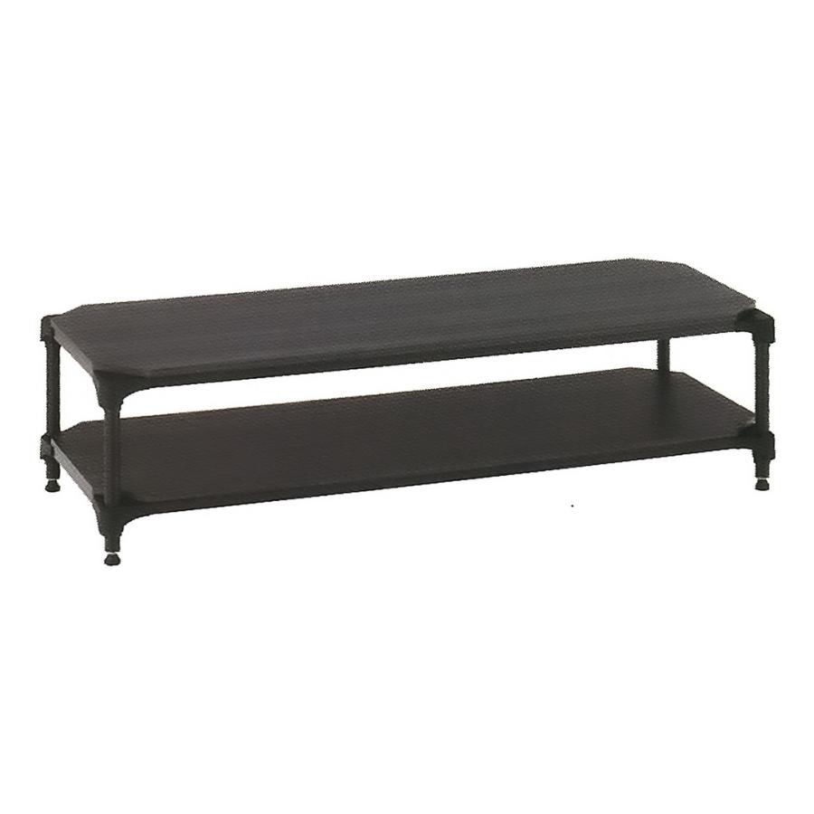 エレクター ローボードセット スチールラック ブラック 幅1200mm×奥行450mm×高さ（天板込み）313mm（B1848MBBD1×1 B1848MBB1×1 B12PB2×2 ...