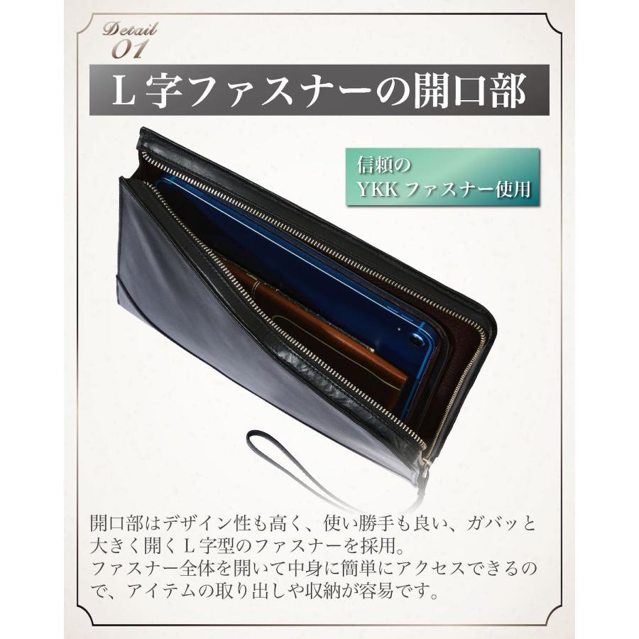 Eredita クラッチバッグ メンズ セカンドバッグ 本革 結婚式 冠婚葬祭 革 レザー 父の日 CB02 : 財布 メンズ バッグ Eredita - 通販 - Yahoo!ショッピング