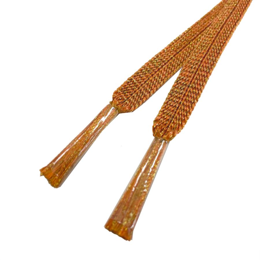 三分紐 帯締め 正絹 No.1003 黄茶色 金 平組 在庫処分品 【cp】 : きものShop 衿子 - 通販 - Yahoo!ショッピング