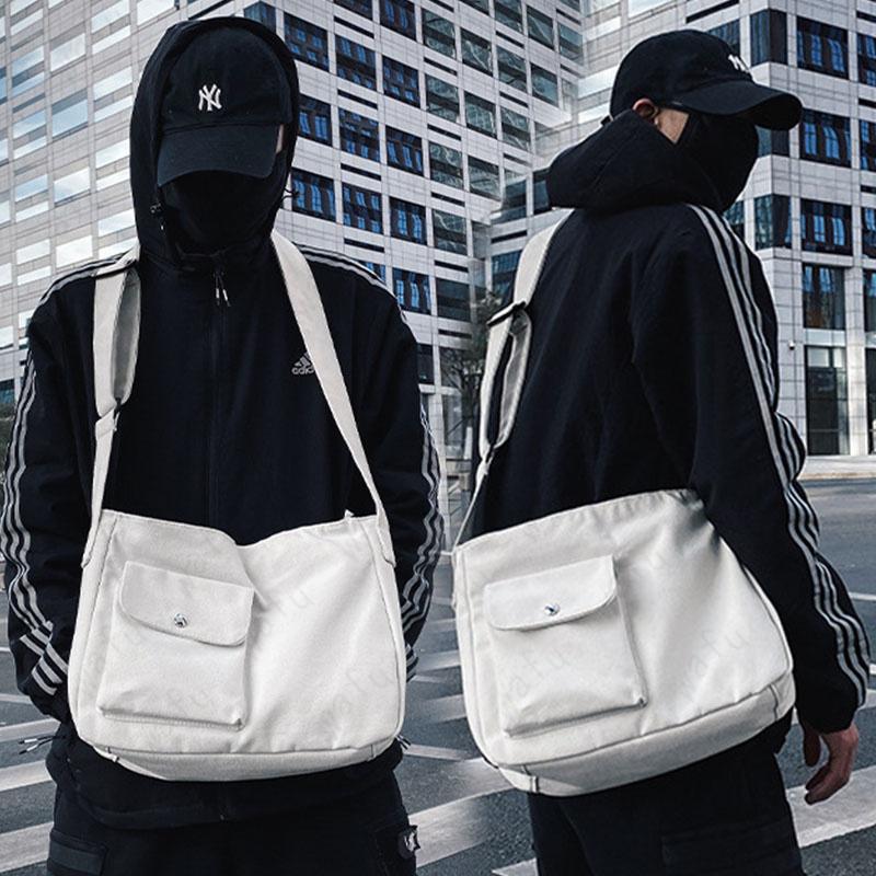 無地生地 帆布 ショルダーバッグ韓国 ボタンポケット付き スポーツ ショルダーバッグメンズ ショルダーバッグレディース 大容量バッグ #ba144# : eririya - 通販 ...