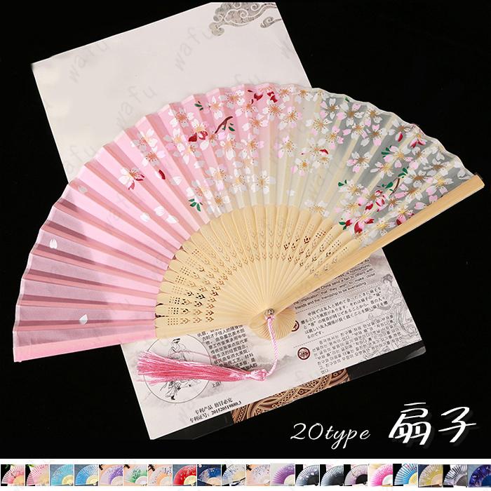 z156#扇子 レディース 当日発送 20type 花柄 竹製 折りたたみ せんす タッセル付き おしゃれ 猛暑対策 携帯用 女性用 夏用 涼しい 和装小物 花火大会 お祭り ...