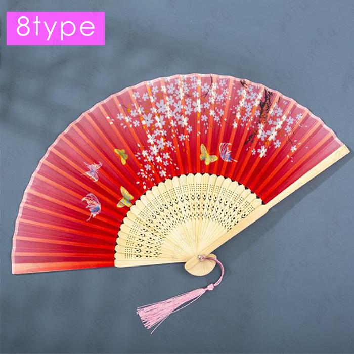 z156#扇子 レディース 当日発送 20type 花柄 竹製 折りたたみ せんす タッセル付き おしゃれ 猛暑対策 携帯用 女性用 夏用 涼しい 和装小物 花火大会 お祭り ...