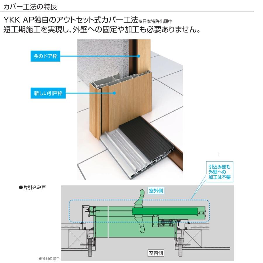 YKK AP YKKAP玄関 リフォーム玄関ドア ドアリモ アウトセット片引込み戸 袖付 木目柄 B01型 : 東京N・L建材 - 通販 - Yahoo!ショッピング