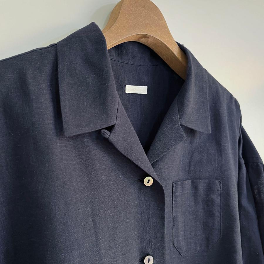 comm. arch.（コムアーチ） 開襟シャツ HEMP GAUZE OPEN COLLAR S/S SHIRTS ヘンプガーゼ半袖シャツ ...
