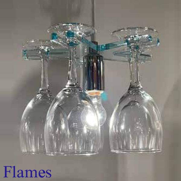 Flames グラスシャンデリア ピュアクリア 1灯 DP-061C 電球付 E17 クリア 透明 ペンダント 吊り下げライト おしゃれ 天井照明 照明 「送料無料」 : イーライン - 通販 ...