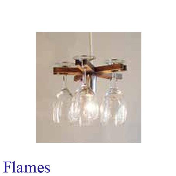 ★Flames グラスシャンデリア ダークブラウン 1灯 DP-061DB 電球付 E17 クリア 透明 ペンダント 吊り下げライト おしゃれ 天井照明 照明 「送料無料」 : イーライン ...