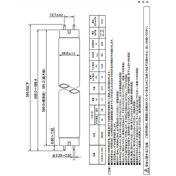 Panasonic ★パナソニック FL20SS・D/18F3 昼光色 20形 18W 蛍光灯 ハイライト スタータ形 FL20SSD18B FL20SSD18 12月末受注終了 「送料無料 ...