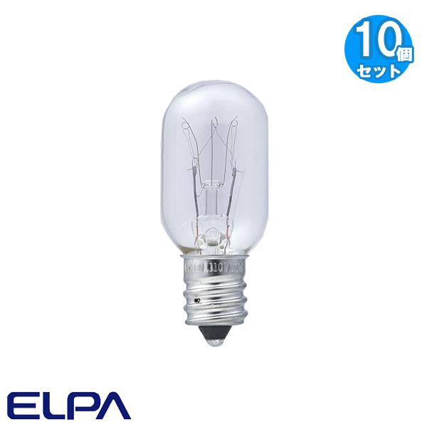 ELPA 「送料無料」[10個セット]ELPA エルパ／ナツメ球 G-14H(C) クリア電球 10W 口金E12 G14HC G-14HC : イーライン - 通販 - Yahoo!ショッピング