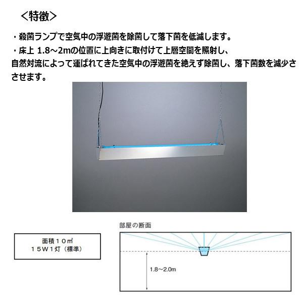 DNライティング GBR-15 殺菌ランプ器具 15W用 (殺菌ランプGL-15 1本付き) チェーン吊り下げ型 1灯用 50/60Hz共用 GBR15P「送料無料」 : イーライン - 通販 ...