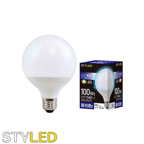 ボール球 LED電球 長寿命 配光角240度／STYLED スタイルド HDG100D1 ボールタイプ G95 E26口金 100W相当 昼光色「区分A」 : イーライン - 通販 ...