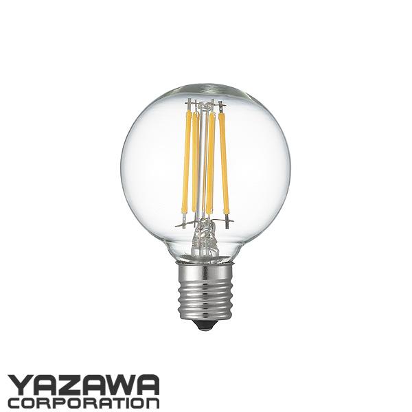 YAZAWA（家電） ヤザワ LDG4LG50E17C フィラメントLED 40W G50 ボール形 E17 クリア ムードを作り出す LED電球 長寿命 ノスタルジック「区分A」 : イー ...