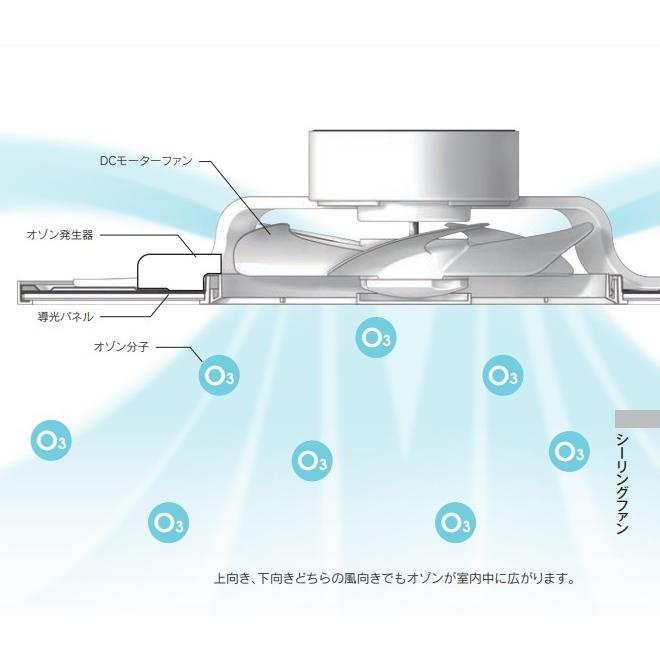 ODELIC オーデリック LED シーリングファンライト 8畳 DCモーター OL291275BR 薄型 オゾン発生 調光調色 おしゃれ 首振り 空気循環 照明 「送料無料」 : イーライン ...