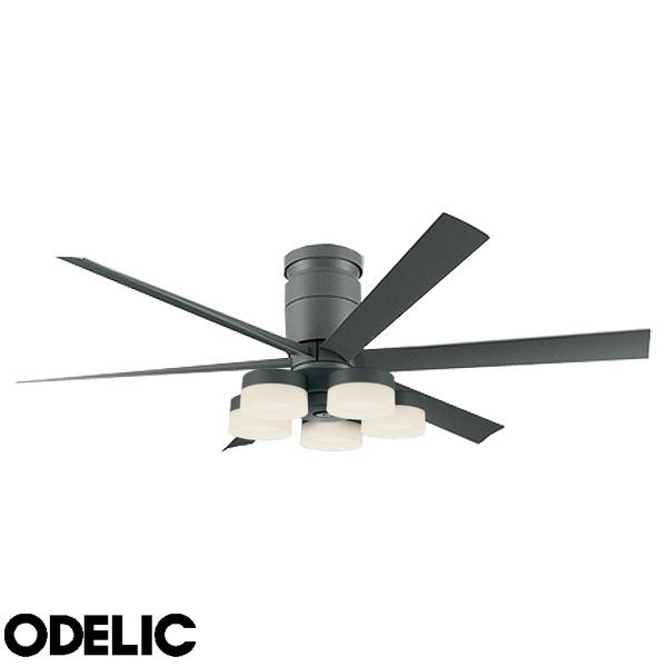 ODELIC オーデリック WF247+WF260PR LEDシーリングファンライト 8畳 傾斜天井不可 調色 調光 DCモーター 6枚羽根 リモコン付 おしゃれ 「送料無料」 : イーライン ...