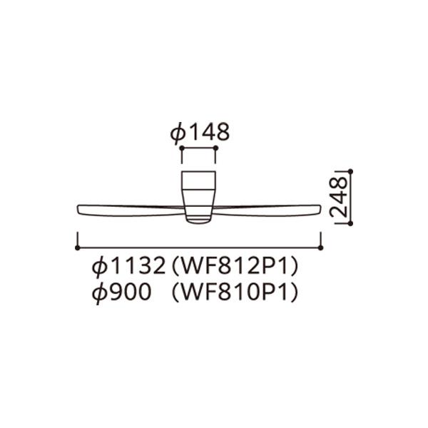 ODELIC オーデリック シーリングファン DCモーター WF812P1 天井直付け 白 ホワイト 静音 4枚羽根 リモコン付 おしゃれ 「送料無料」 : イーライン - 通販 ...