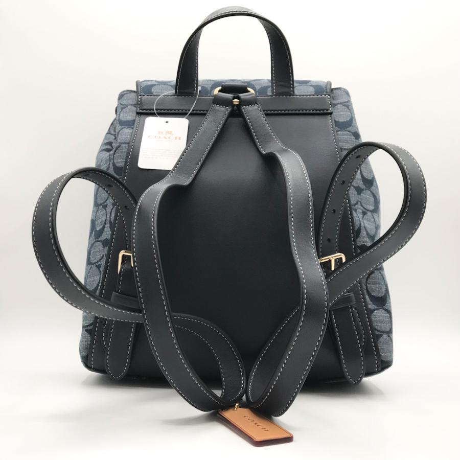 COACH（コーチ） リュック デイバック クリオ バックパック シグネチャー シャンブレー デニム マルチ C8162 IMDEI : ES ...