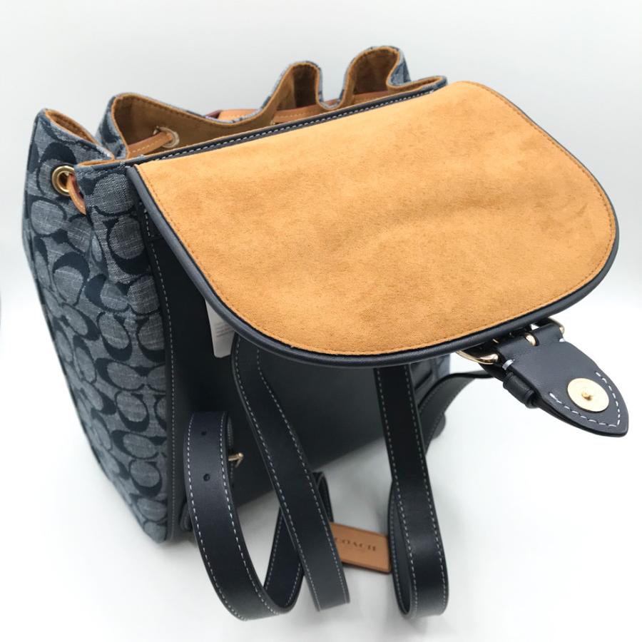 COACH（コーチ） リュック デイバック クリオ バックパック シグネチャー シャンブレー デニム マルチ C8162 IMDEI : ES ...