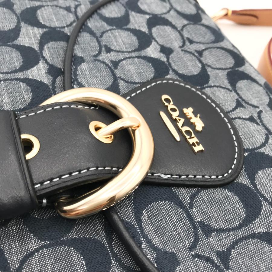 コーチ COACH ショルダーバッグ シャンブレー デニム シグネチャー クリオ 2way C8514 IMDEI : 220924-b ...