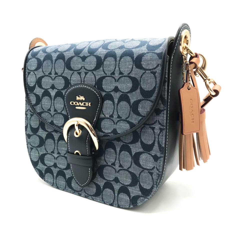 コーチ COACH ショルダーバッグ シャンブレー デニム シグネチャー クリオ 2way C8514 IMDEI : 220924-b ...