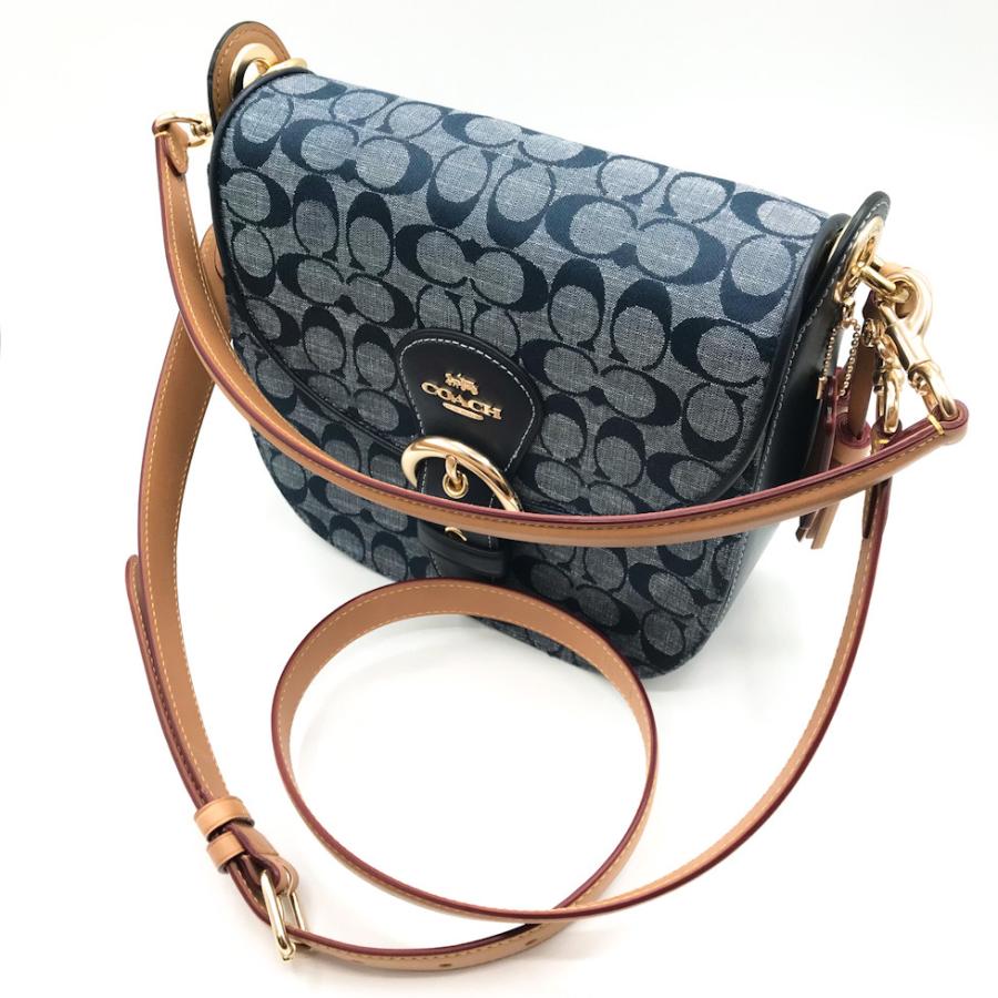 コーチ COACH ショルダーバッグ シャンブレー デニム シグネチャー クリオ 2way C8514 IMDEI : 220924-b ...