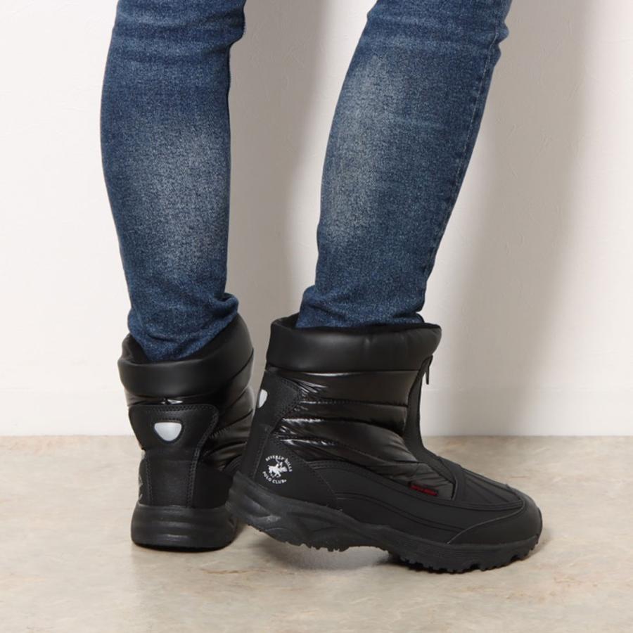 メンズ ダウンブーツ スノーブーツ ウィンターブーツ ノルディックブーツ 防寒ブーツ 積寒地対応 保温 中綿 防滑底 ブラック 黒 bhpc ...