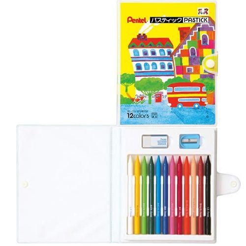 パスティック ぺんてる 色鉛筆 GC1-12D 12色セット : 文具の吉田屋Yahoo!店 - 通販 - Yahoo!ショッピング