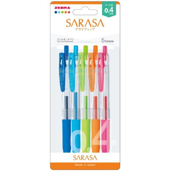 ZEBRA ゼブラ サラサクリップ 5色セット 0.4mm JJS15-5C-N 5本 : 文具の吉田屋Yahoo!店 - 通販 ...