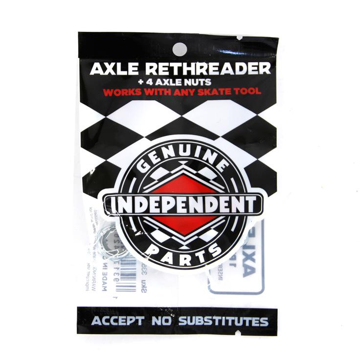 INDEPENDENT AXLE RETHEADER インディペンデント トラック用 アクスルナット 4個とネジきりSET ...