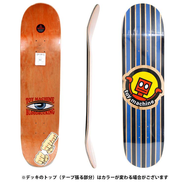 TOY MACHINE スケボーデッキ トイマシーン TOYMACHINE ROBOT STRIPES BLUE DECK SIZE 8.0 ...