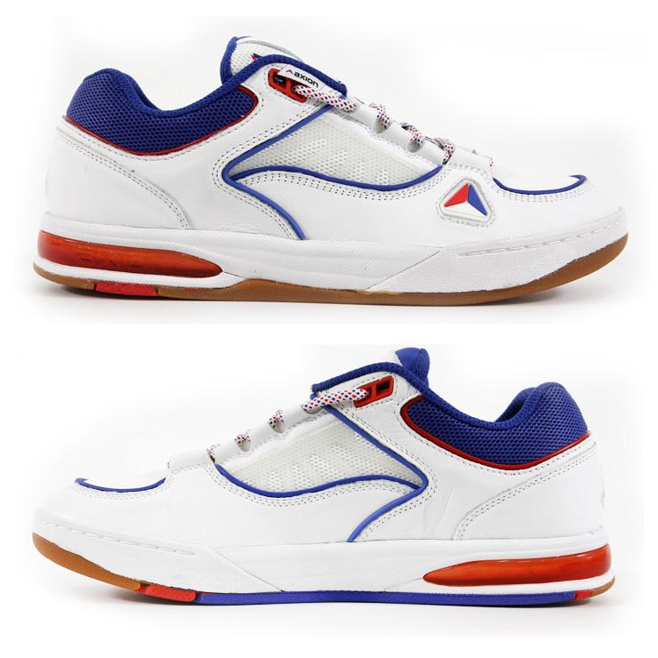 アクション スニーカー AXION FOOTWEAR COMPLEX LOW WHT/BLU/RED スケートシューズ スケシュー 靴 ...