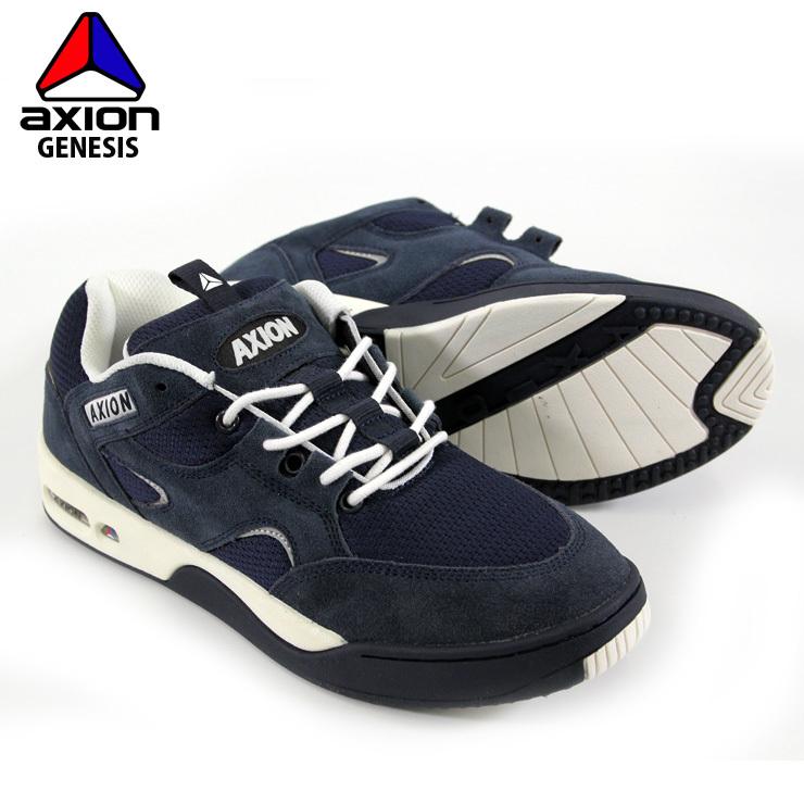 アクション スニーカー AXION FOOTWEAR GENESIS NVY/SLV/WHT スケートシューズ スケシュー 靴 スケートボード ...