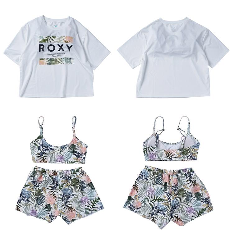 ROXY ロキシー キッズ 水着 3点セット ラッシュガード タンクトップ ショーパン 子供 おしゃれ かわいい 海水浴 プール 海 130 140 150 TSW241102 ...