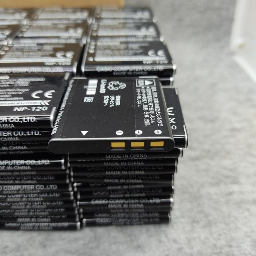 【使用僅少/メーカーアウトレット品/2個】CASIO NP-120 EXILIM デジタルカメラ用リチウム電池 2個セット : np-120 ...