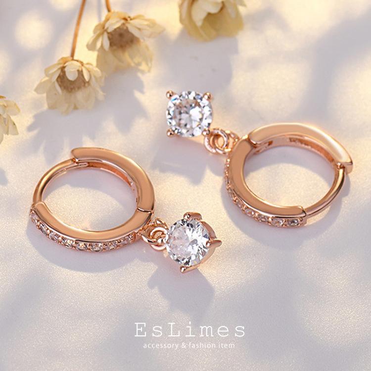 ピアス レディース リング 一粒 CZダイヤ 3色 キラキラ 揺れる フープピアス 18kgp カジュアル おしゃれ 女性 お祝いギフト プレゼント :ed-hj127:EsLimes(エス ...
