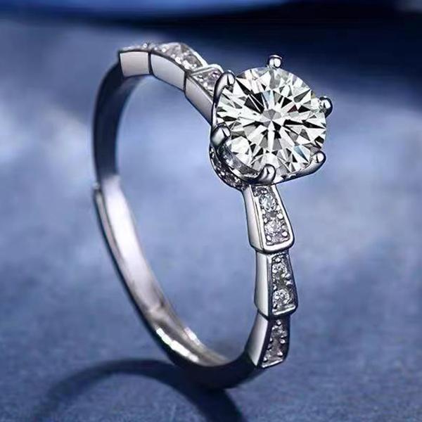 指輪 レディース 一粒ダイヤ 18金RGP 1カラット 大粒 1.0ct 贅沢 CZダイヤモンド オシャレ 18KGP 人気 女性 ホワイトデーお返し ギフト : EsLimes(エスライムス ...