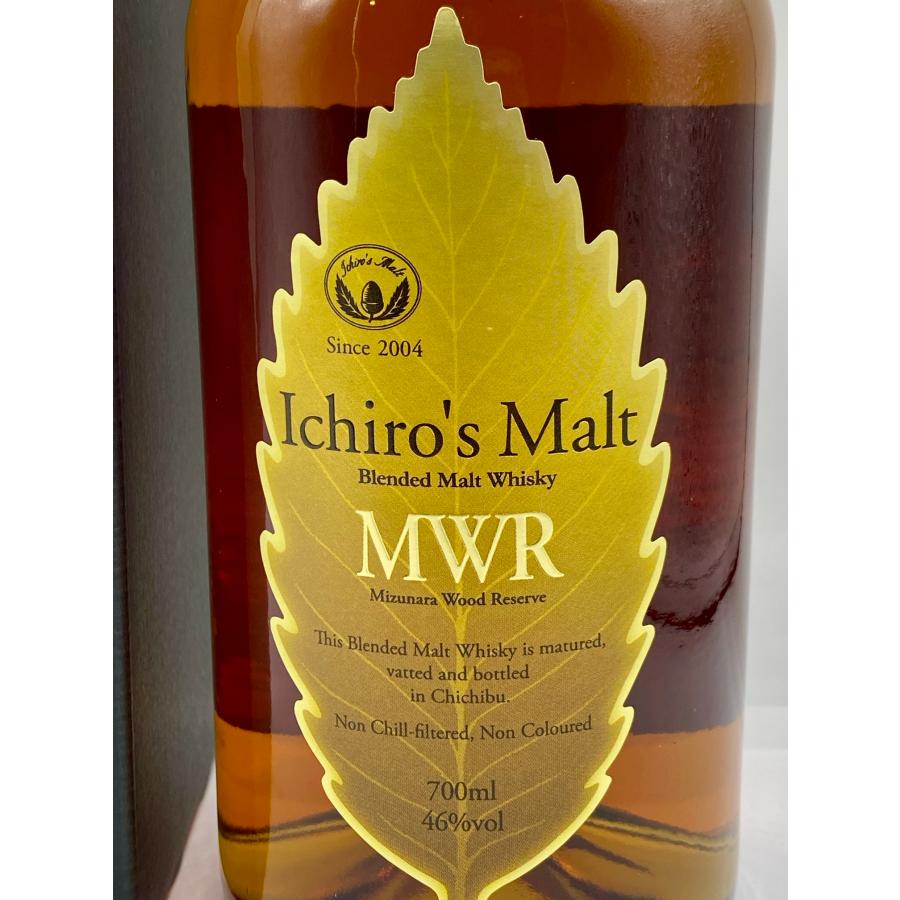 イチローズ・モルト ミズナラ・ウッド・リザーブ MWR リーフシリーズ 700ml 46% 箱付き ジャパニーズ : 絵空酒店 - 通販 - Yahoo!ショッピング