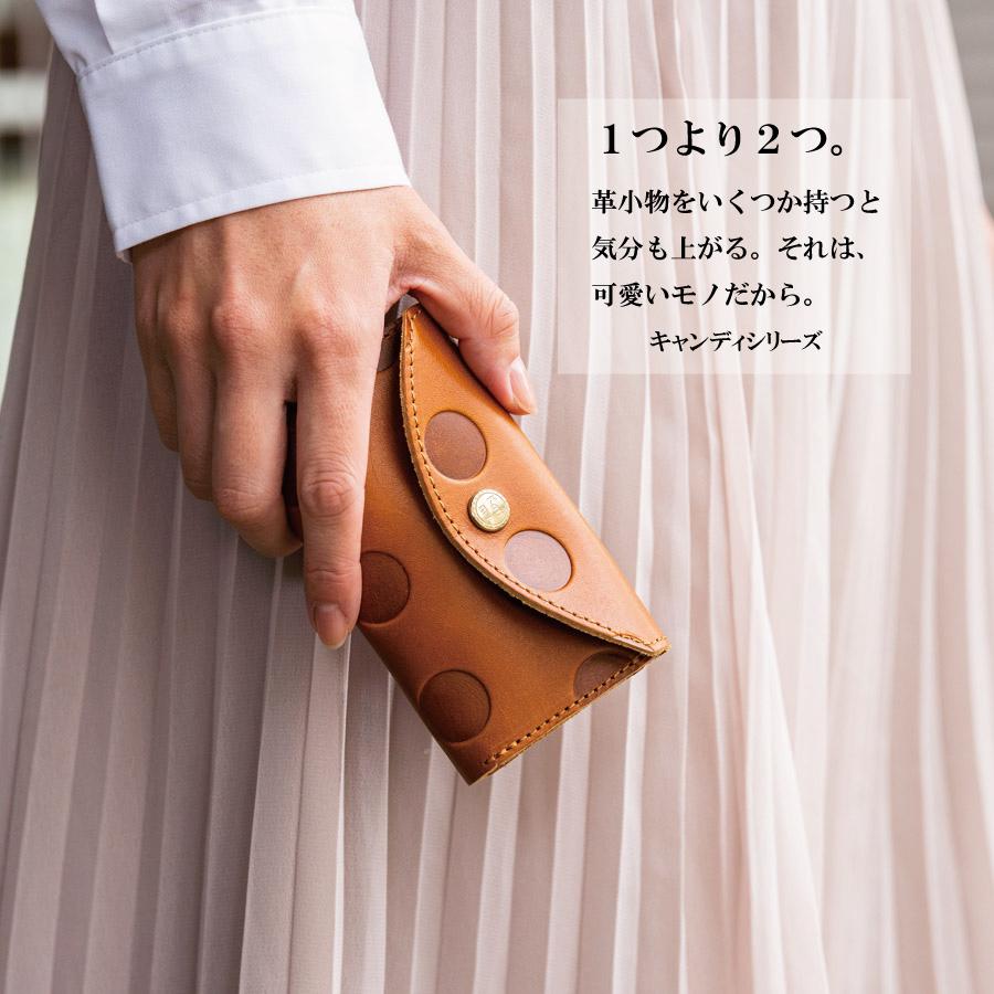 kanmi カードケース 名刺入れ レディース 大容量 仕切り ブランド 日本製 おしゃれ 水玉 キャンディ 本革 カンミ キャンディ 20代 30代 40代 : kanmi-k2182 ...