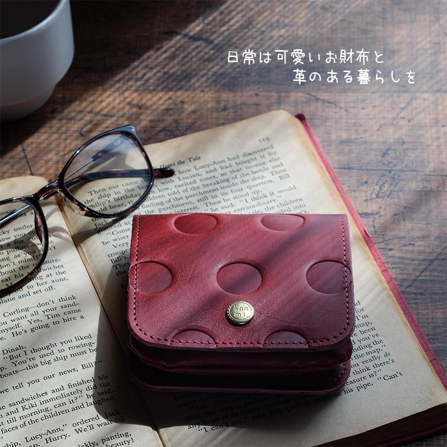kanmi（カンミ） ミニ財布 レディース がま口 財布 二つ折り お札おら