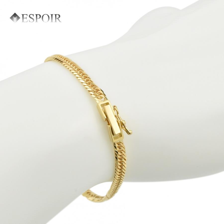 新品 18金 喜平 ブレスレット K18 8面カットトリプル 5g 18cm 造幣局検定マーク 刻印入り メンズ レディース キヘイ チェーン : ESPOIR(エスプワール)Yahoo ...