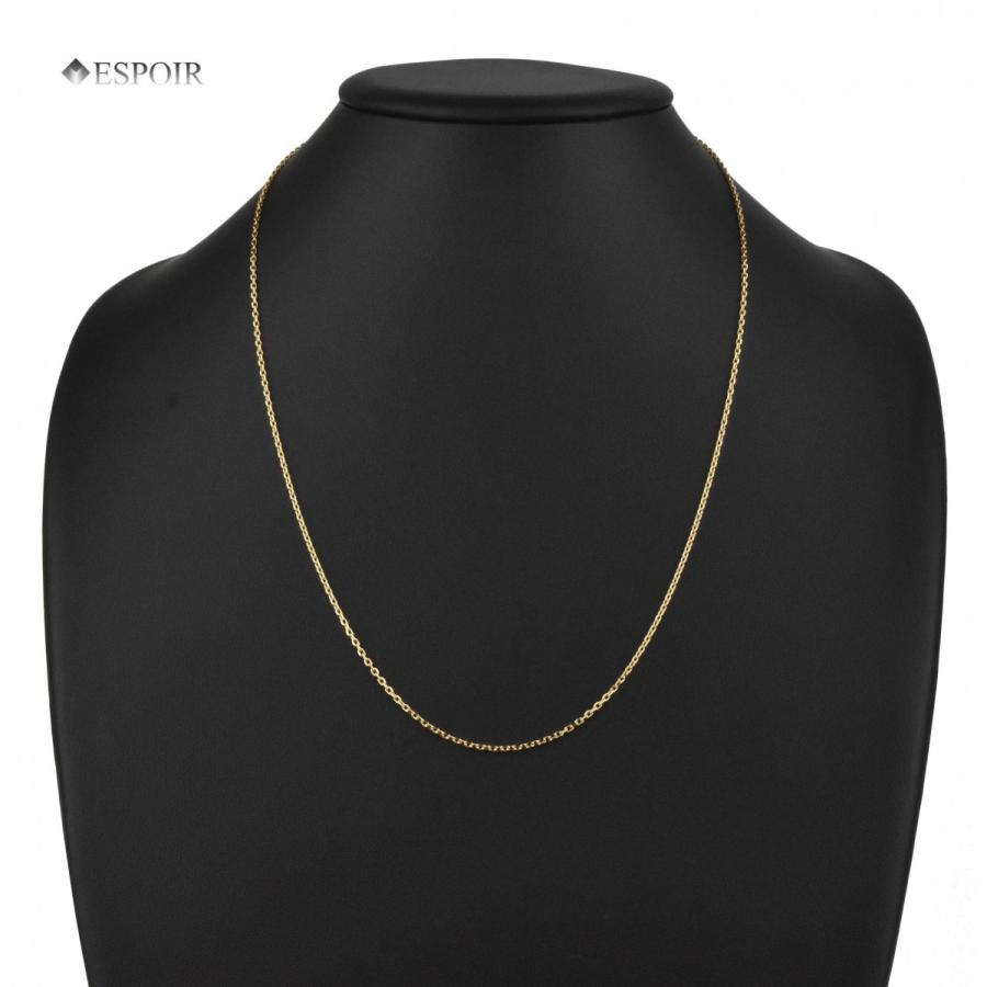18金 角小豆 チェーンネックレス K18 1.4mm幅 50cm 約3.9g 0.45φ 刻印入り メンズ レディース チェーン : ESPOIR(エスプワール)Yahoo!ショップ ...