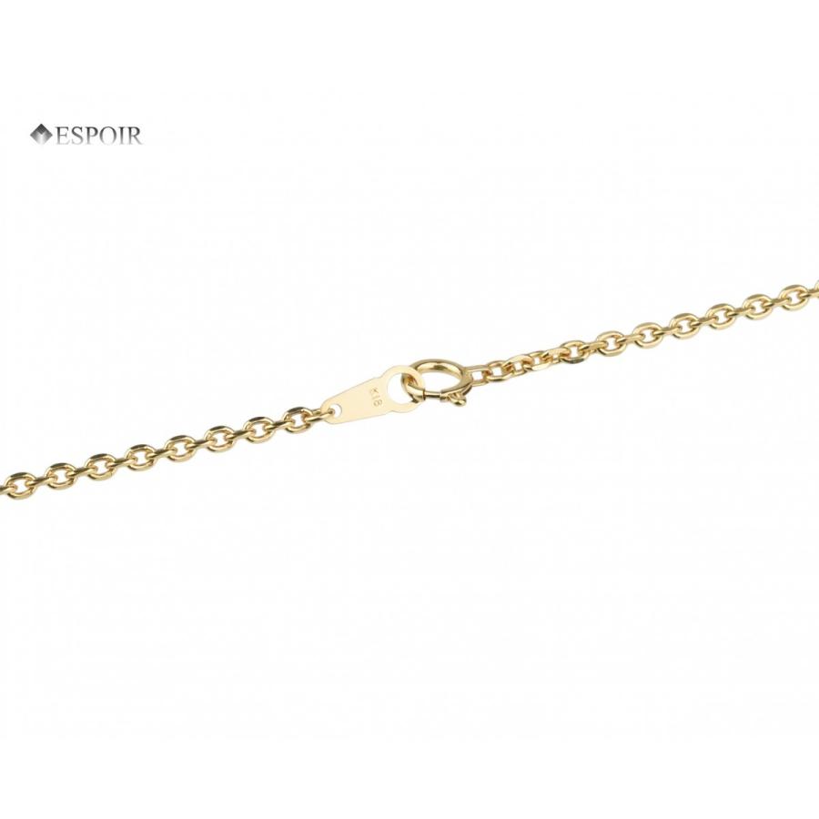 18金 角小豆 チェーンネックレス K18 2.2mm幅 50cm 約7.5g 0.60φ 刻印入り メンズ レディース チェーン : k18azuki06-50 : ESPOIR(エスプ ...