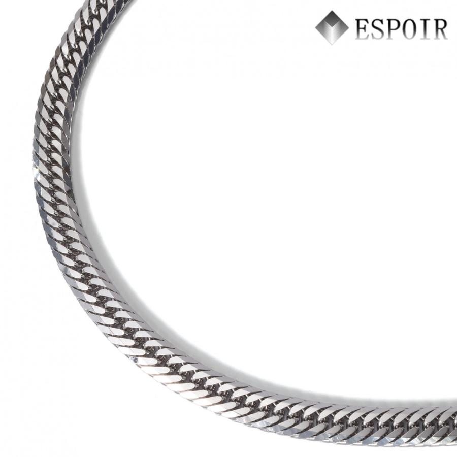 新品 18金 ホワイトゴールド 喜平 ネックレス K18WG 8面カットトリプル 50g 50cm 60cm 造幣局検定マーク 刻印入り メンズ レディース キヘイ チェーン : ESPOIR ...