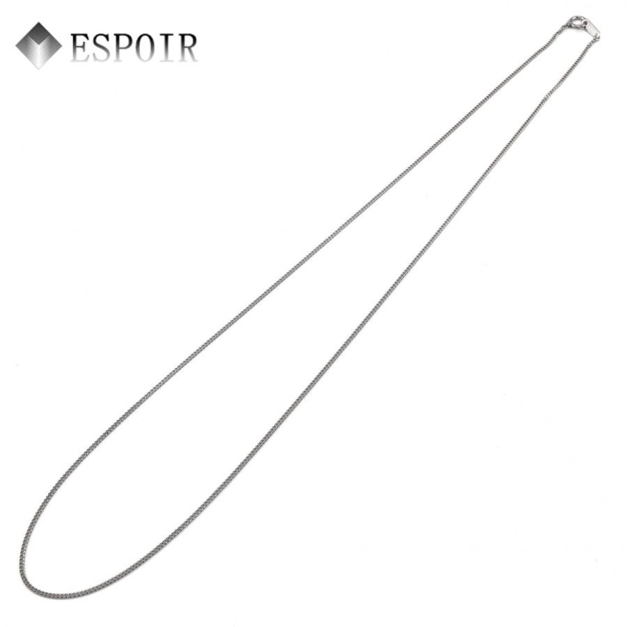 プラチナ850 喜平 チェーンネックレス PT850 2面カット 0.35φ 幅約1.20mm 50cm 約3.50g メンズ レディース キヘイ チェーン : ESPOIR(エスプワール ...